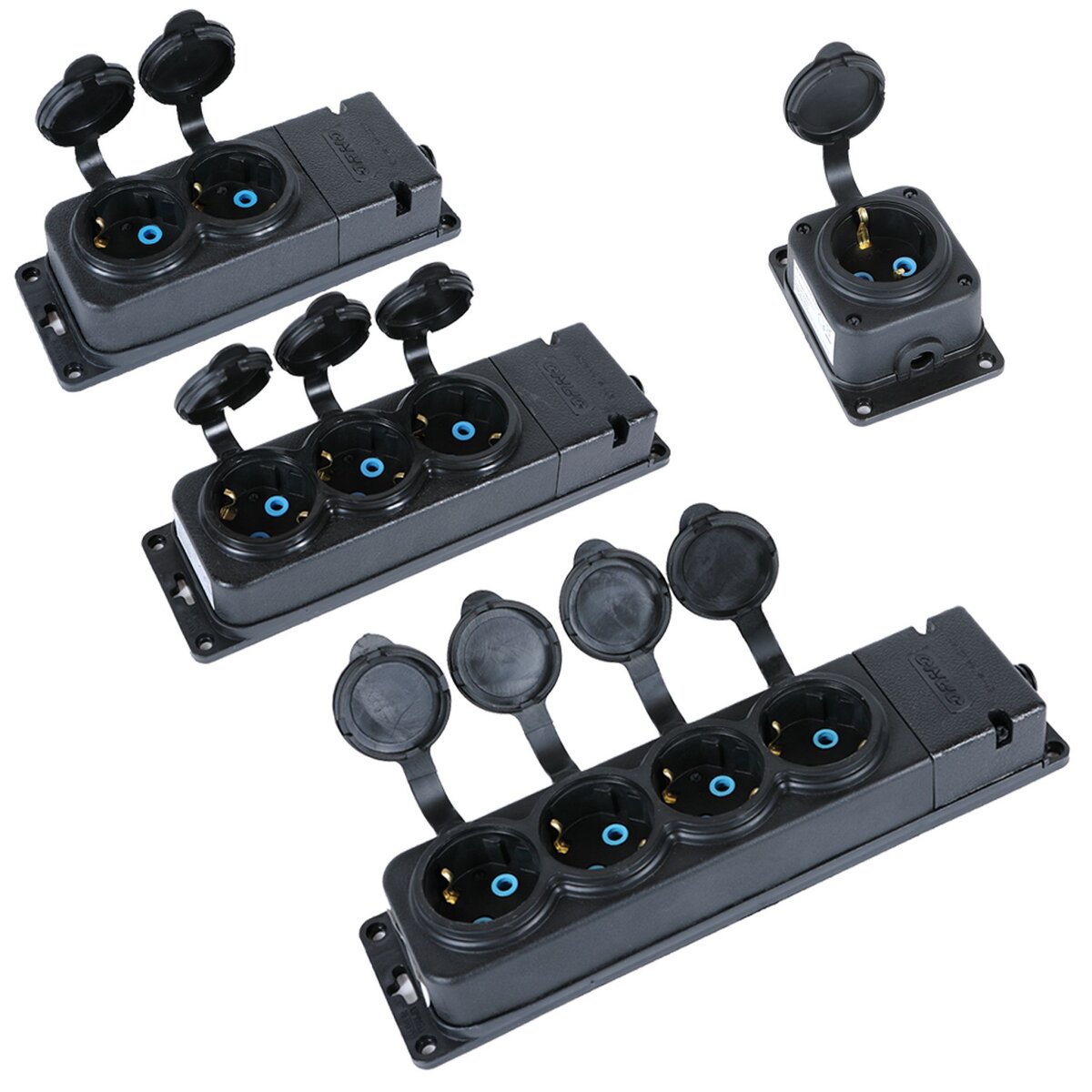 Verteilerdose 3-Wege IP67, 230V für Außenbereich, 4,95