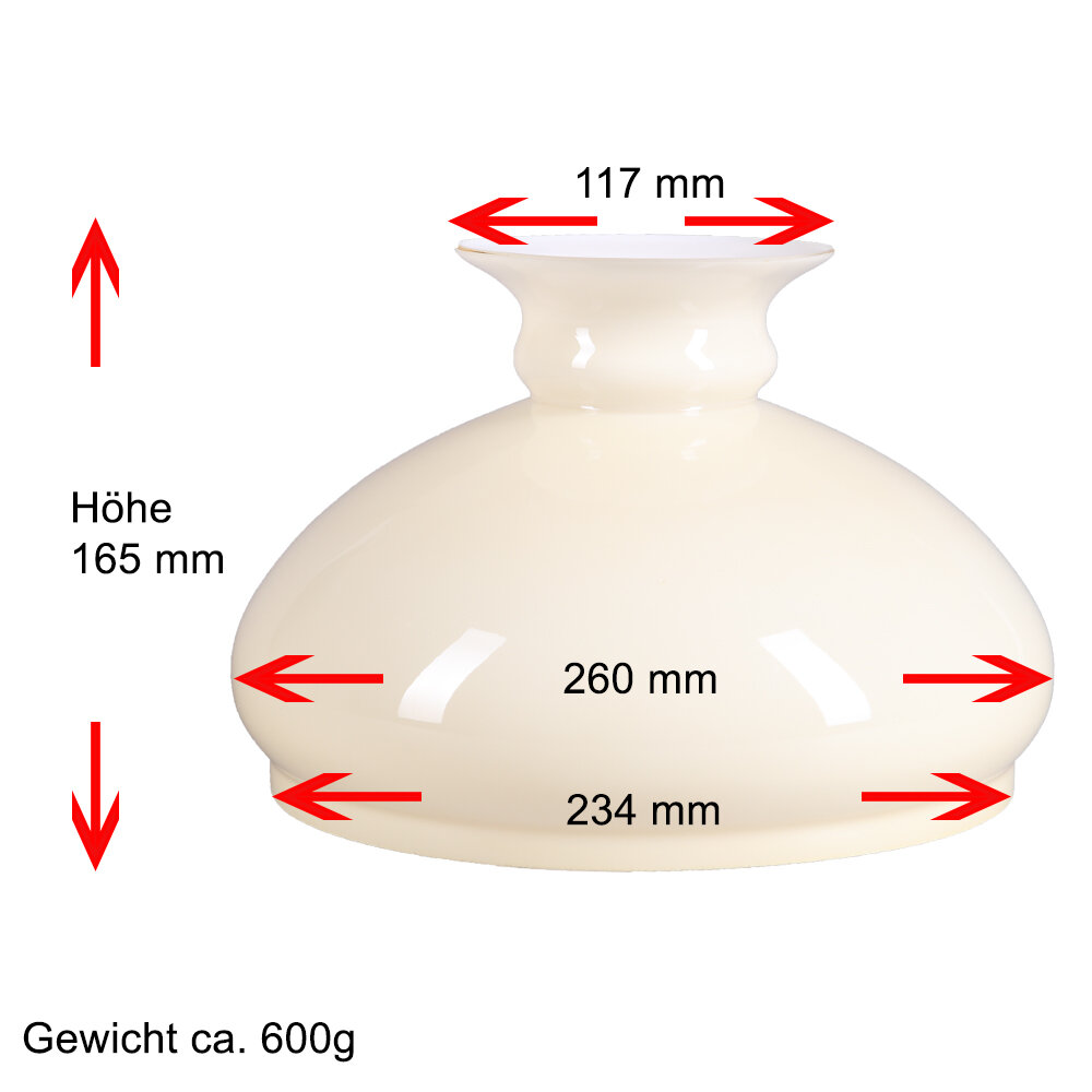 Petroleumglas Ø 234mm Lampenglas Ersatzglas Petroleumlampe, 34,99